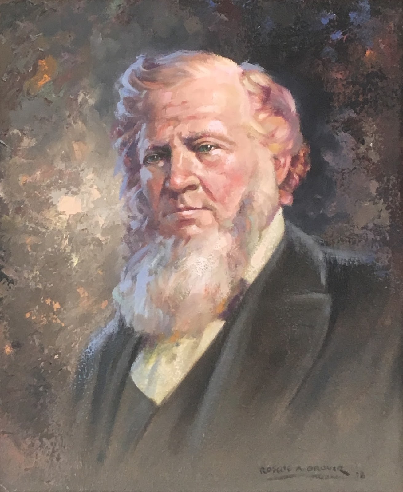 Tim in English: Painting of Brigham Young in St. George Home