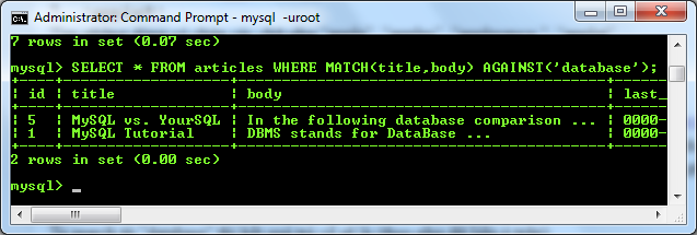 Butchiso: Introduction to MySQL Full-text Search