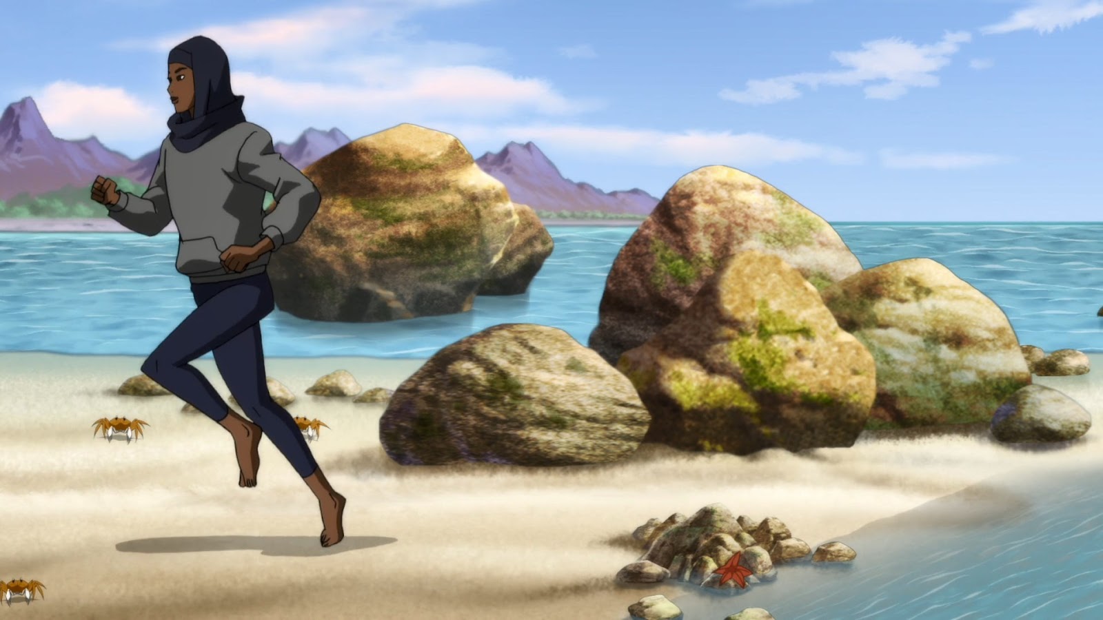 Anime Feet: Young Justice: Violet Harper (Halo)