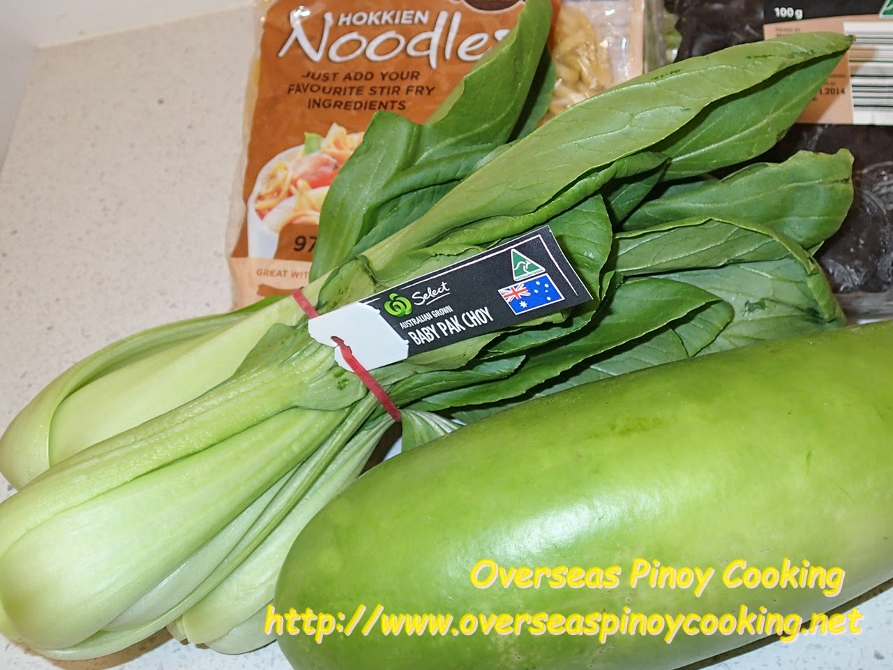 Pansit Miki with Upo