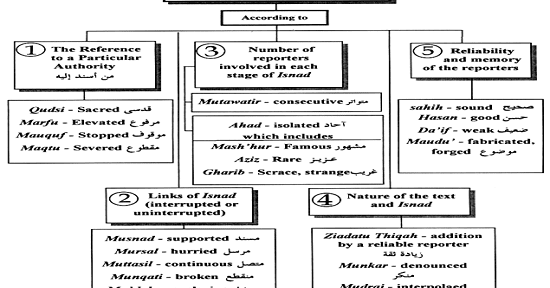 What are the types of hadith