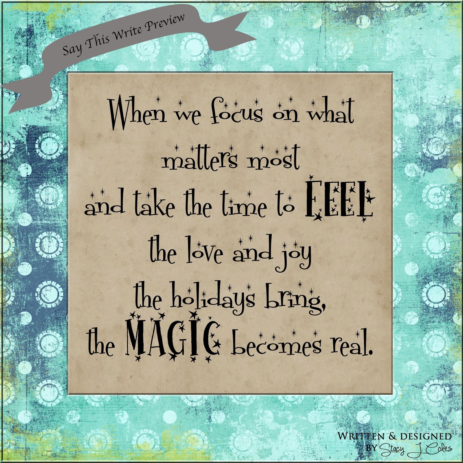 Say This Write: Thought Boxes