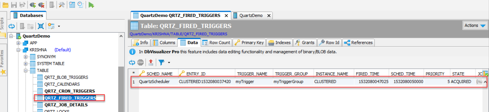 Programming for beginners: Quartz Scheduler with Derby database