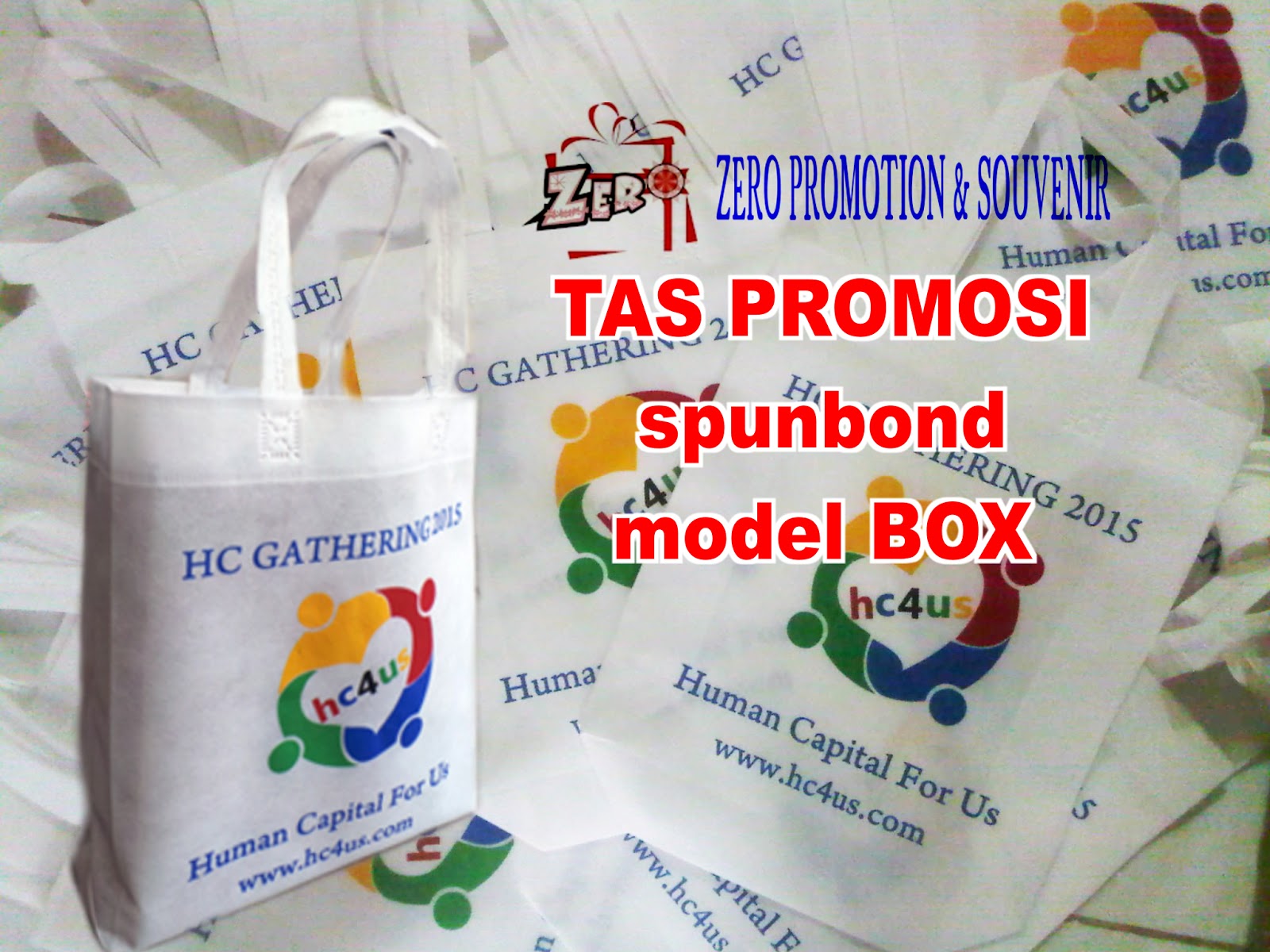 Jual Produksi Tas Spunbond model kotak / box - goodie bag promosi ...