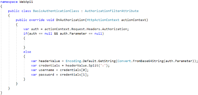 How to implement basic authentication in ASP.Net Web API 2 - Coding Defined How to implement basic authentication in ASP.Net Web API 2 - Coding Defined