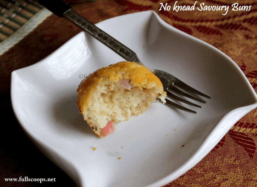 No Knead Savoury Buns | Khara Buns | Masala Buns ~ Full Scoops - A food ...