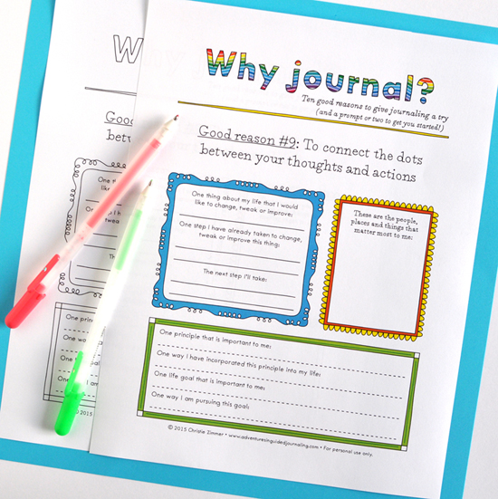 Adventures in Guided Journaling: 10 Good Reasons to Journal