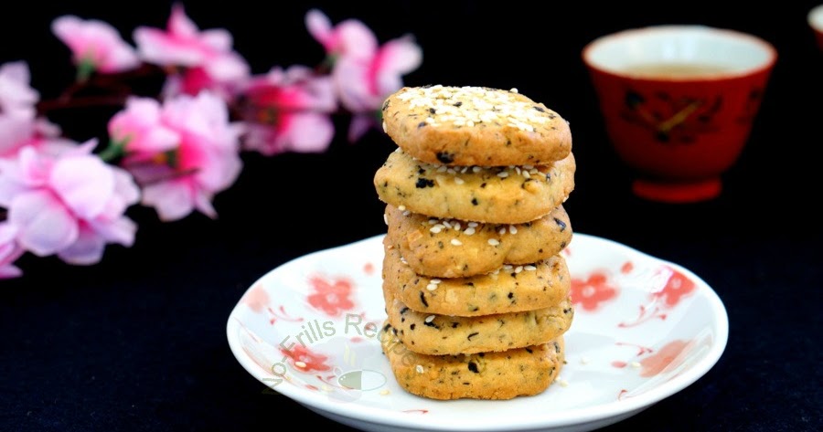 Seaweed Almond Cookies ~ 紫菜杏仁饼 ~ CNY 2017