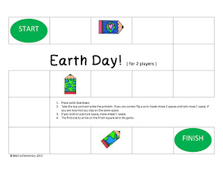 Classroom Freebies Too: Earth Day Gameboard