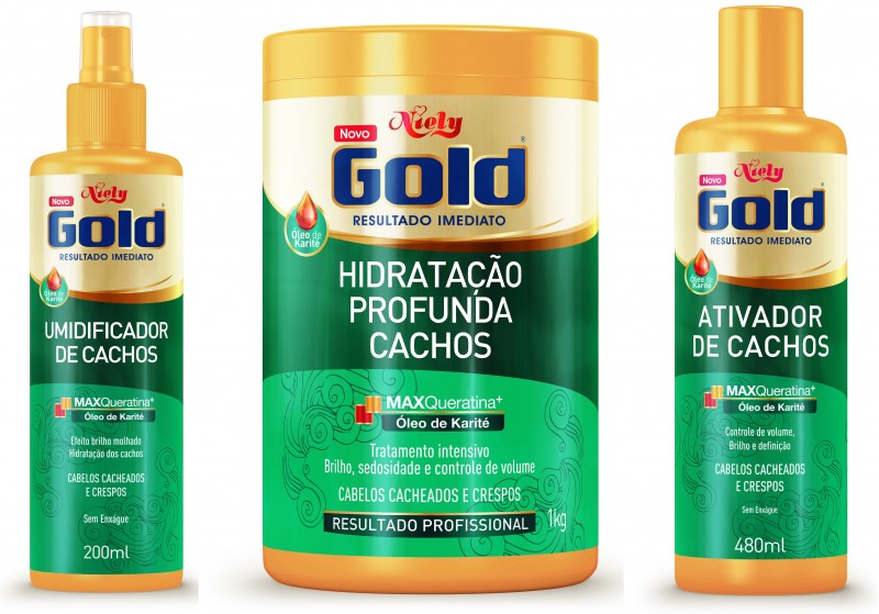 Resenha do shampoo e condicionador Niely Gold para cabelos cacheados e ...