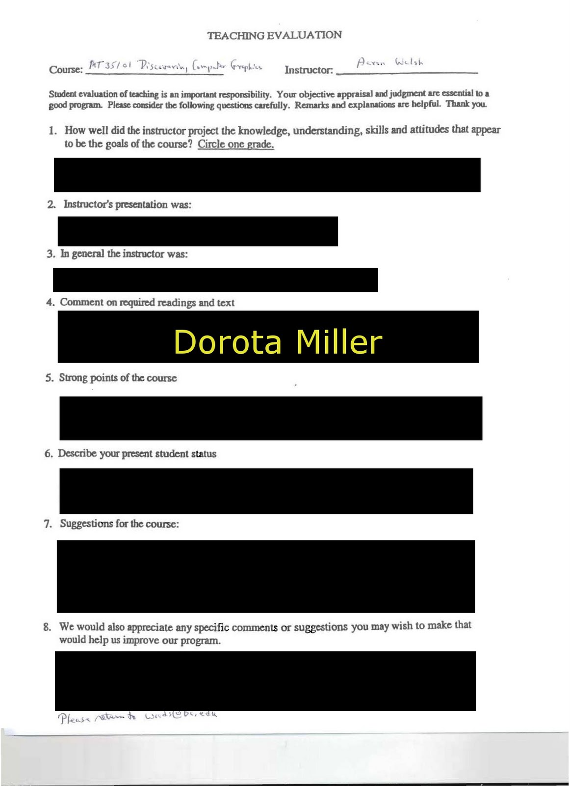 Dorota - Discovering Computer Graphics Class Blog