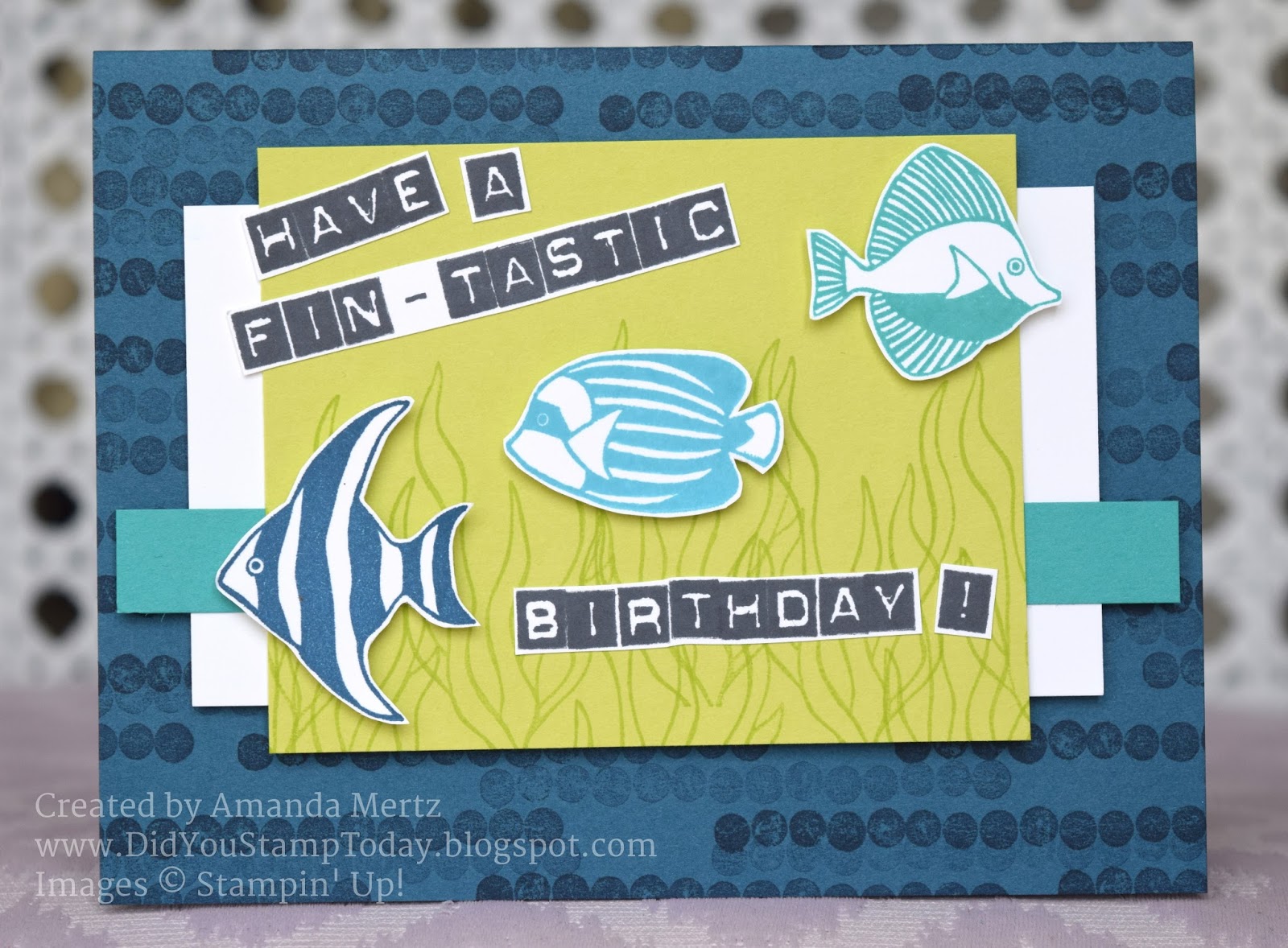 Did You Stamp Today?: Fin-Tastic Happy Birthday - Stampin' Up! Seaside ...