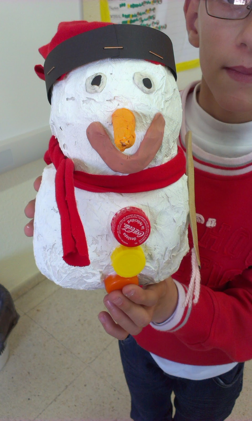 *MIS COSAS DE MAESTRA*: Manualidad: MUÑECO DE NIEVE