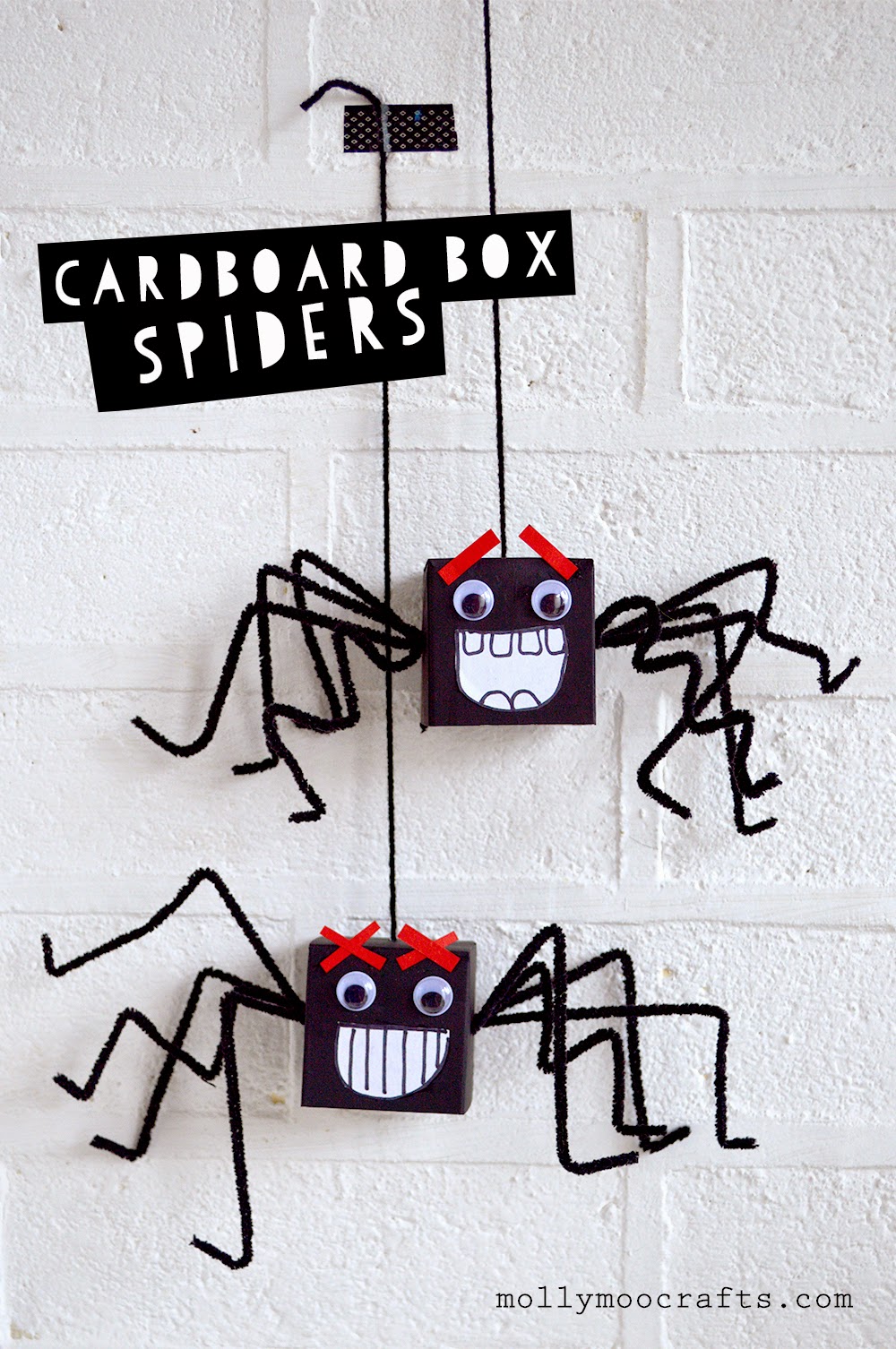 Autumn Fun for the Whole Family: Cardboard Box Spider Craft