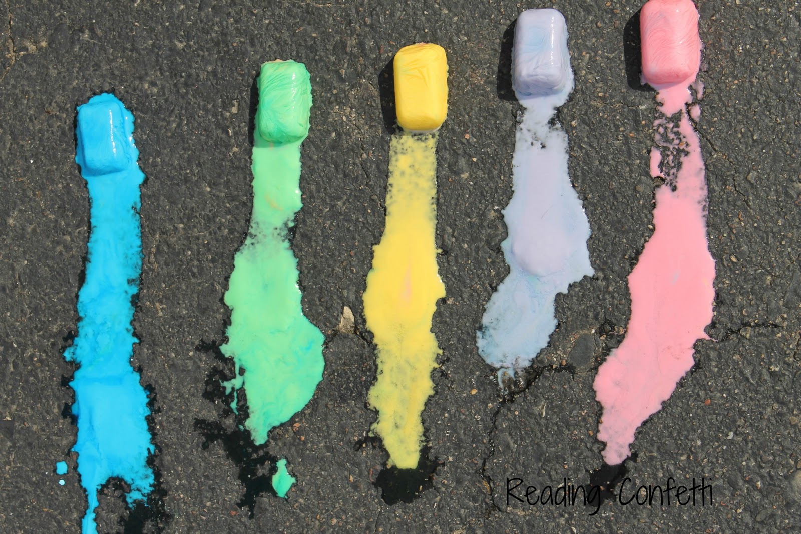 Ice Chalk ~ Reading Confetti