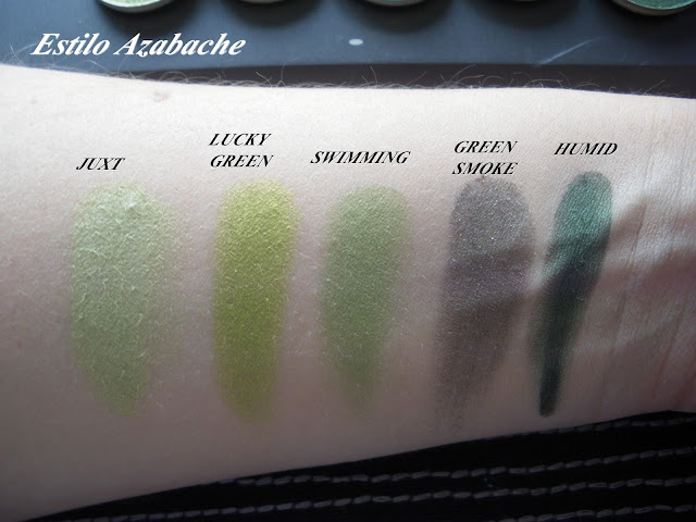 Estilo Azabache: SOMBRAS DE MAC (verdes y azules)