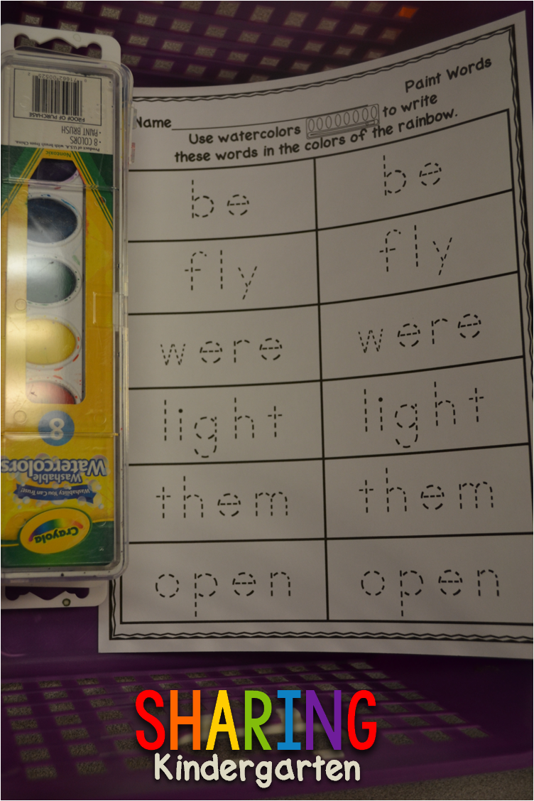 Sight Word Stations | Live, Love, Laugh Everyday in Kindergarten ...