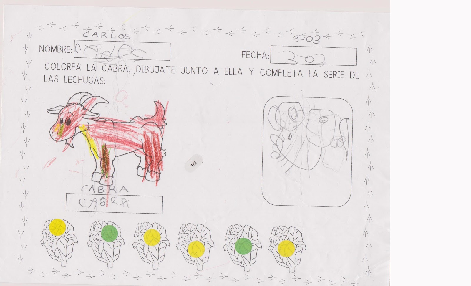 Los infantes del Blas: VEMOS LAS CARACTERÍSTICAS DE LAS CABRAS