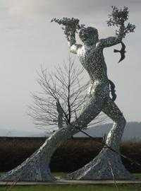 London Art News: Striding Man Down