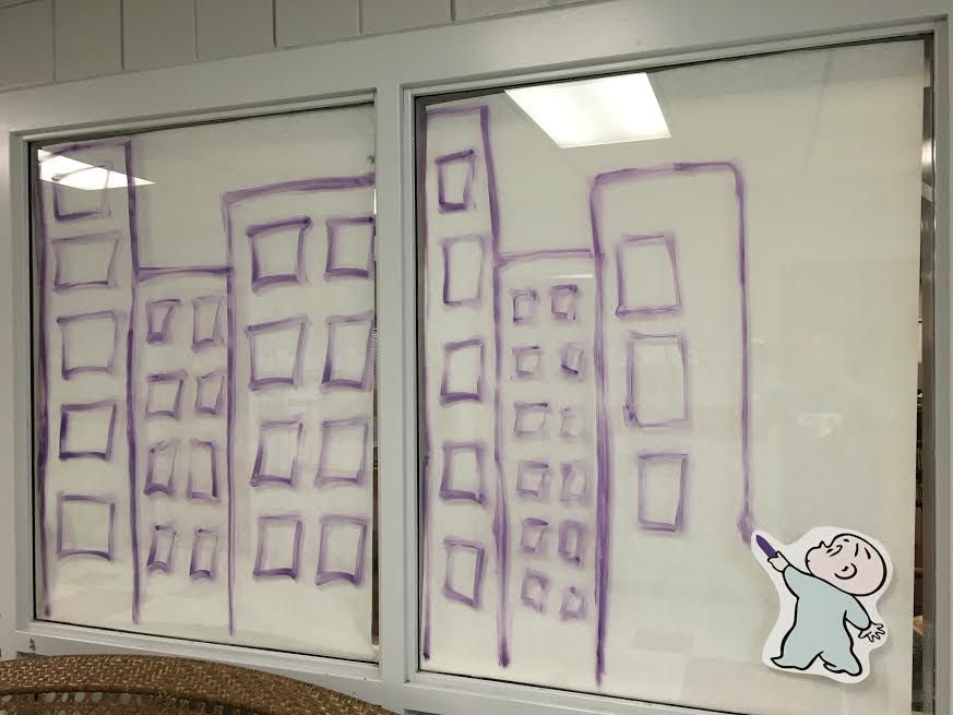 Library Displays: Harold and the Purple Crayon