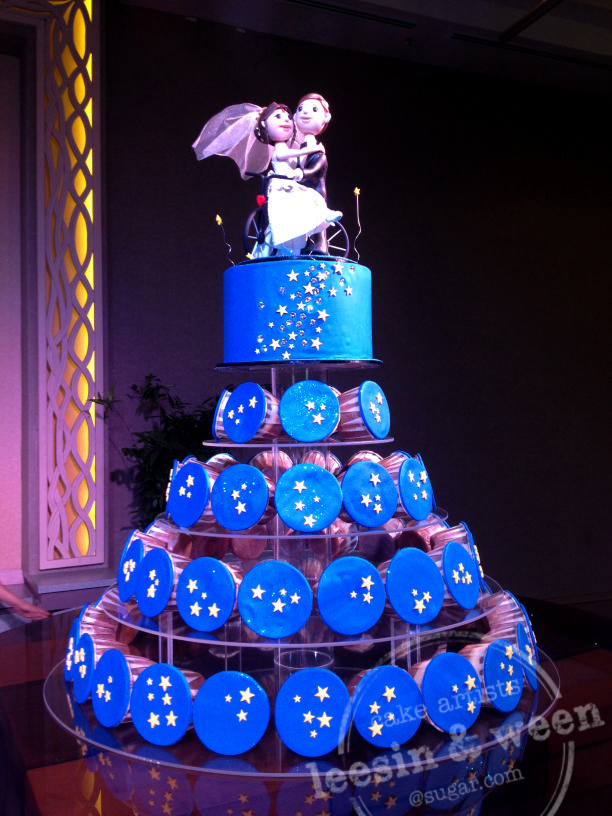 Penang Wedding Cakes by Leesin: Starry Starry Night Wedding Cake