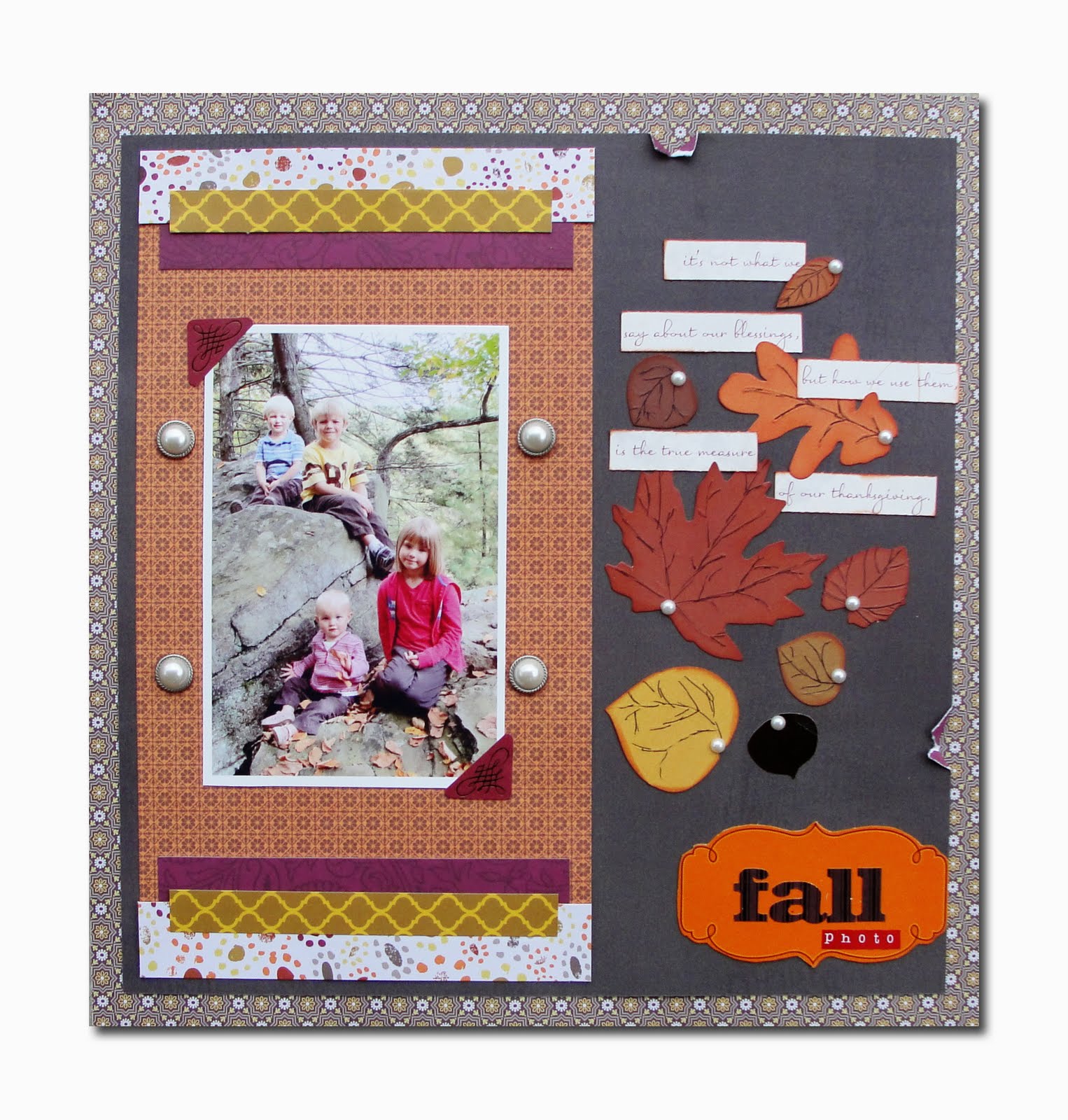 sei lifestyle: Autumn Scrapbook Layouts