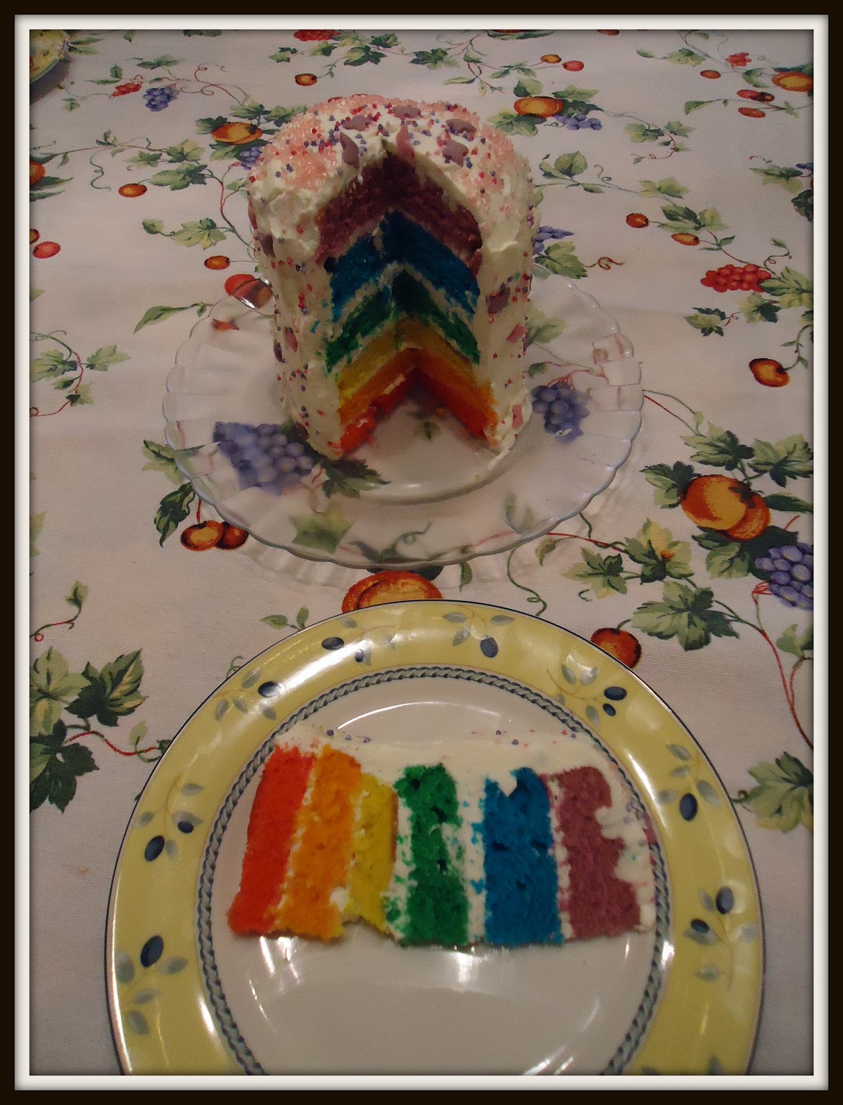 Dulces Helen's: TARTA ARCO IRIS (RAINBOW-CAKE)