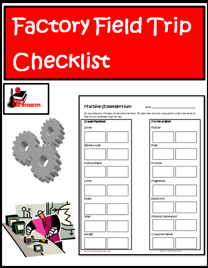 Free Factory Field Trip Activity Sheet - Classroom Freebies