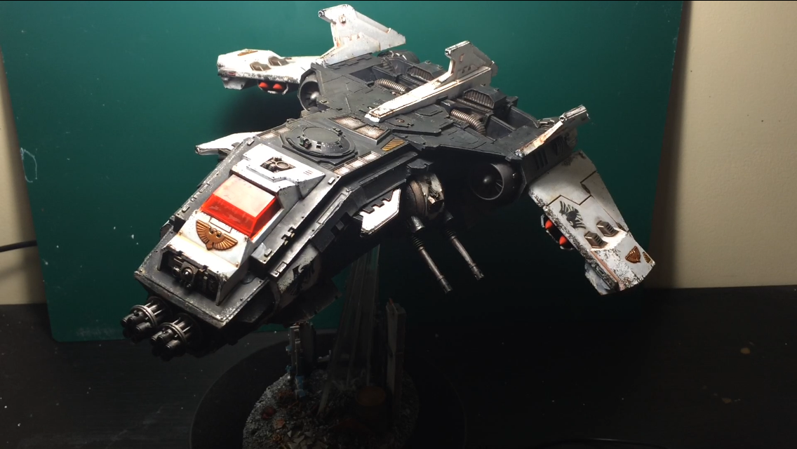 SCIFI WARGAMERS: Raven Guard Fire Raptor Finished!