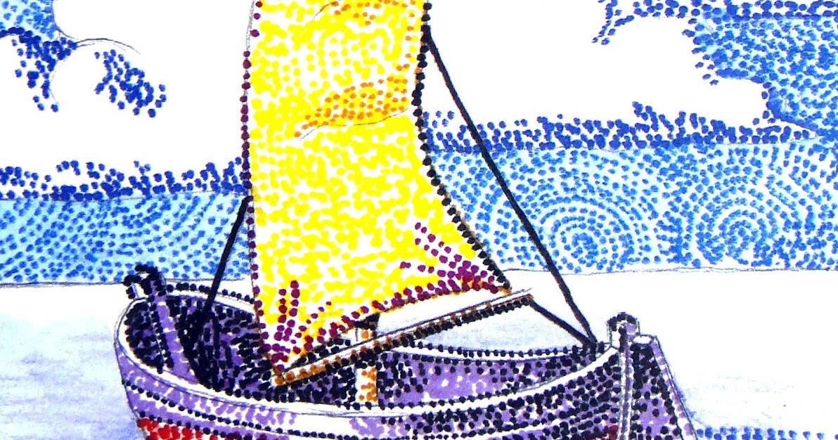 El punto en el dibujo.