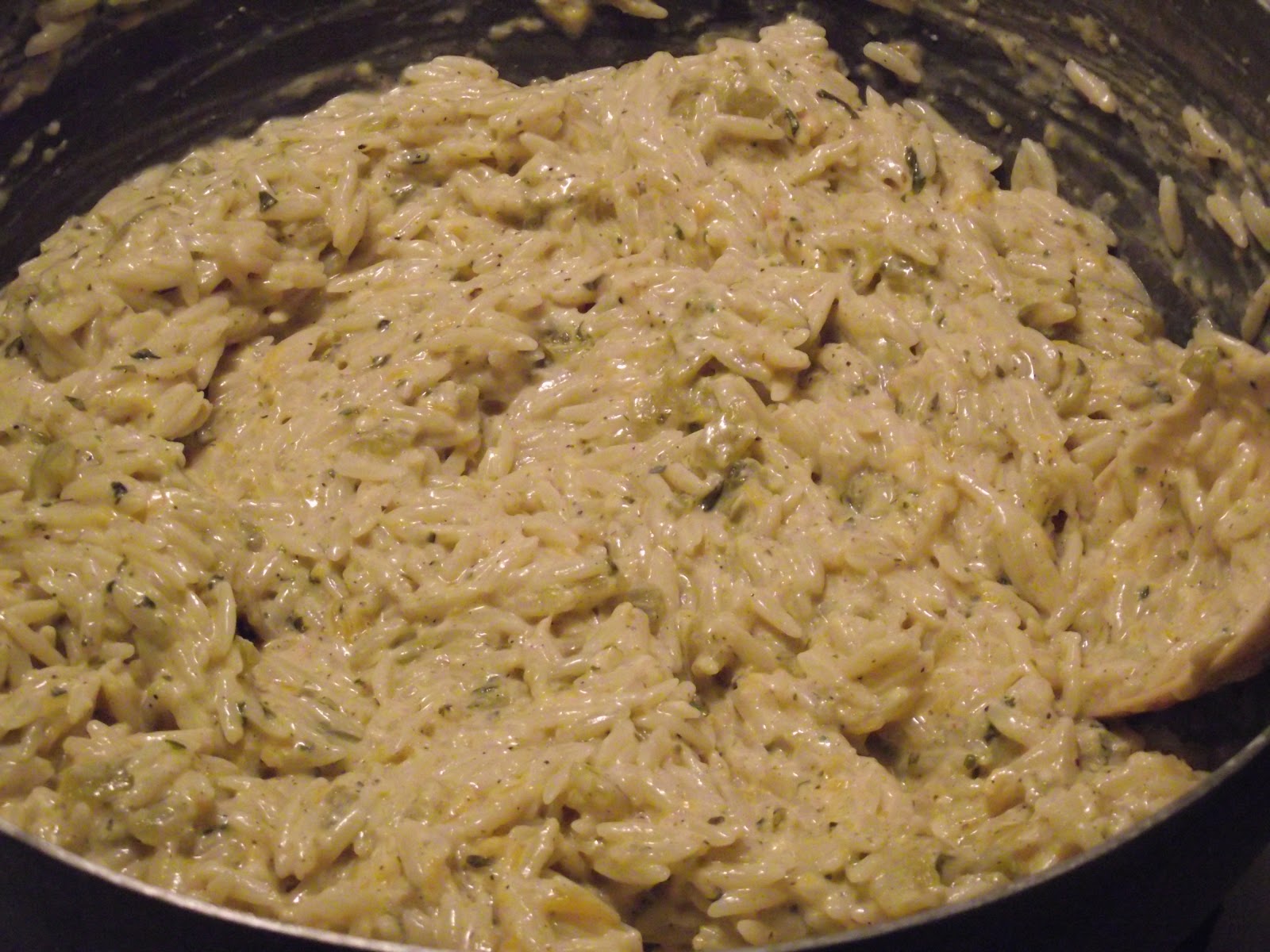 The Unabashed Kitchen Wench: Green Chile Cheese Orzo