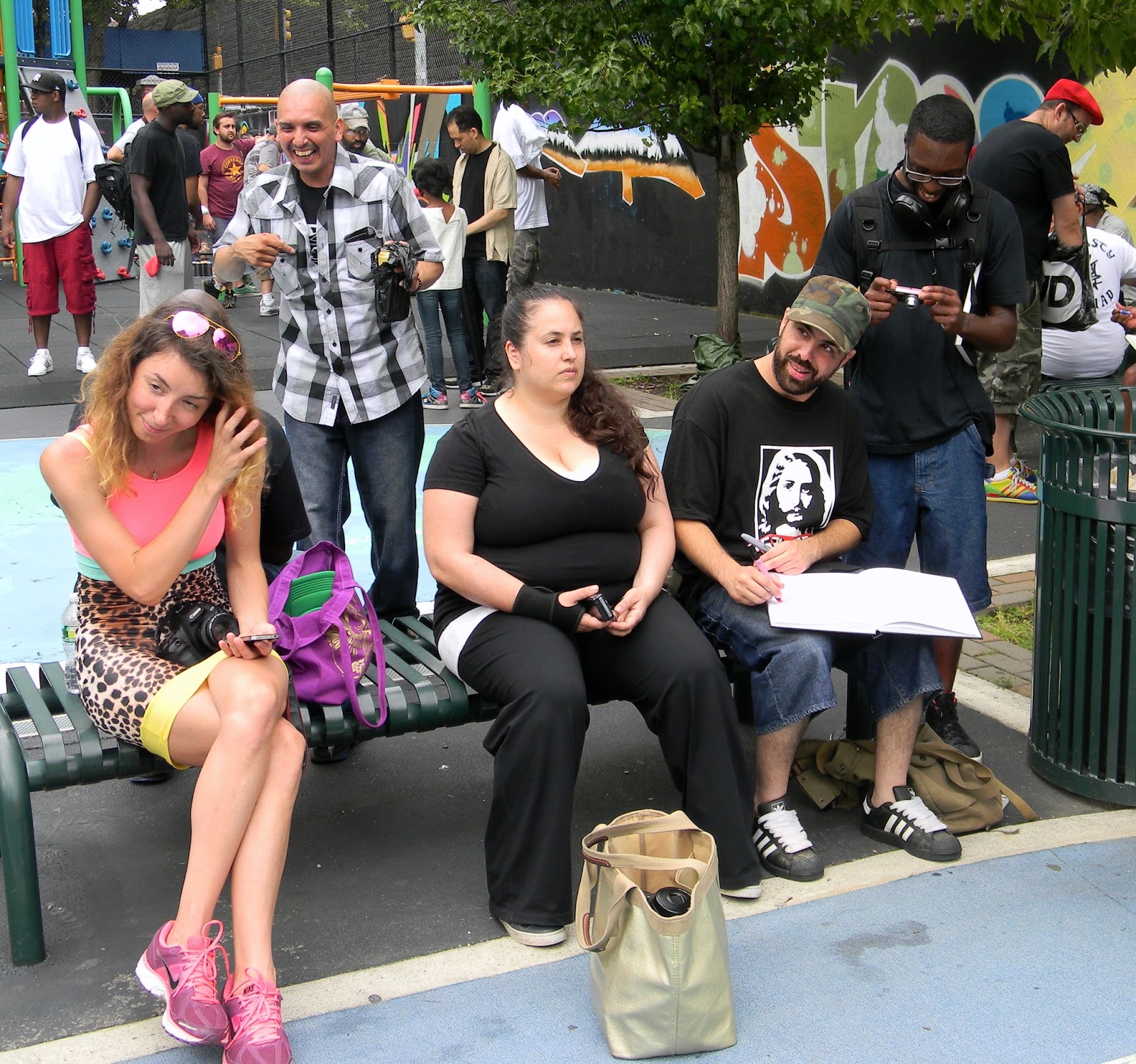 ART & FASHION SALON: Rocking It At The GRAFFITI HALL OF FAME; Wild ...