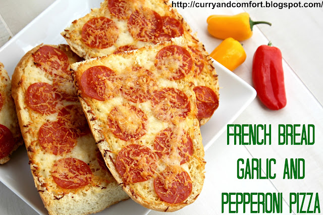Kitchen Simmer: Garlic and Pepperoni French Bread Pizzas
