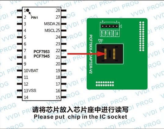 Xhorse VVDI PROG Read and Write PCF79XX chip-OBD365.com
