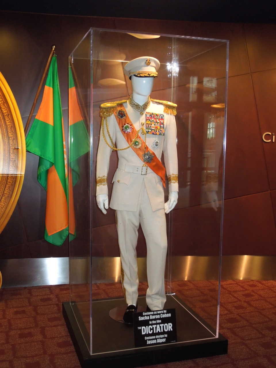Original costumes from The Dictator on display... | Hollywood Movie ...