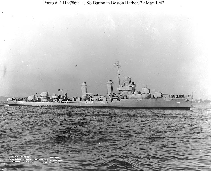 Naval Warfare: USS Barton (DD-599)