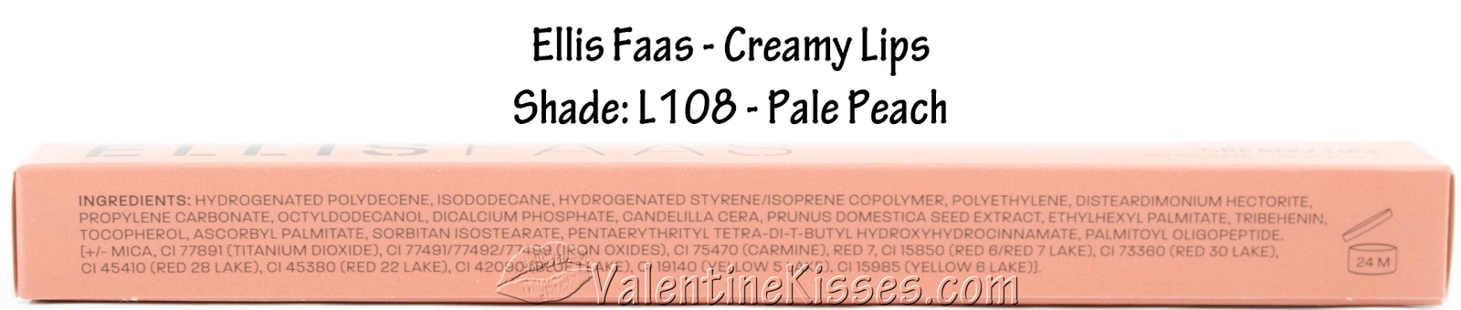 Valentine Kisses: Ellis Faas Creamy Lips in Pale Peach, Blood Red ...