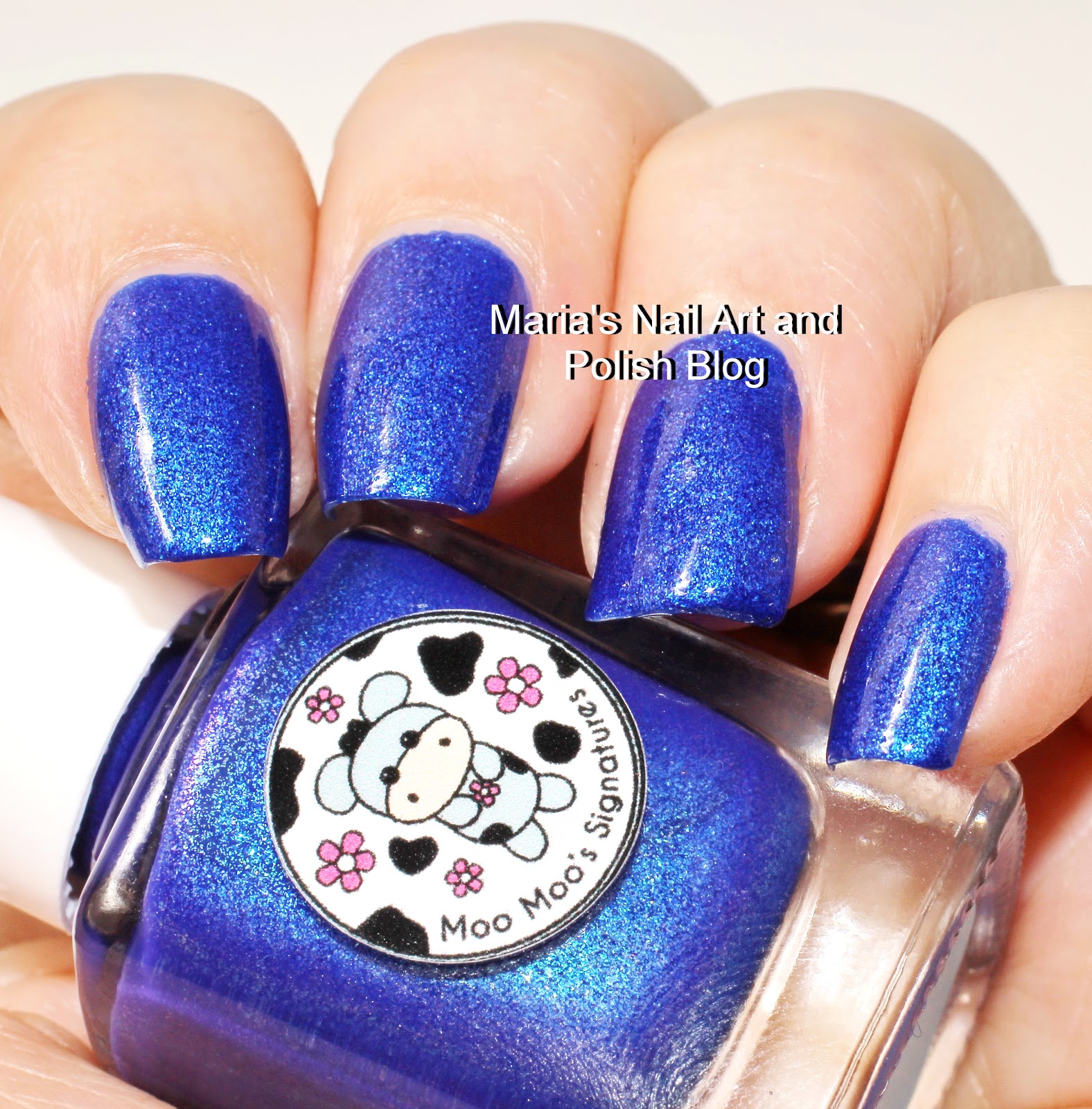 Marias Nail Art and Polish Blog: Moo Moo's Signatures Once In A Blue ...