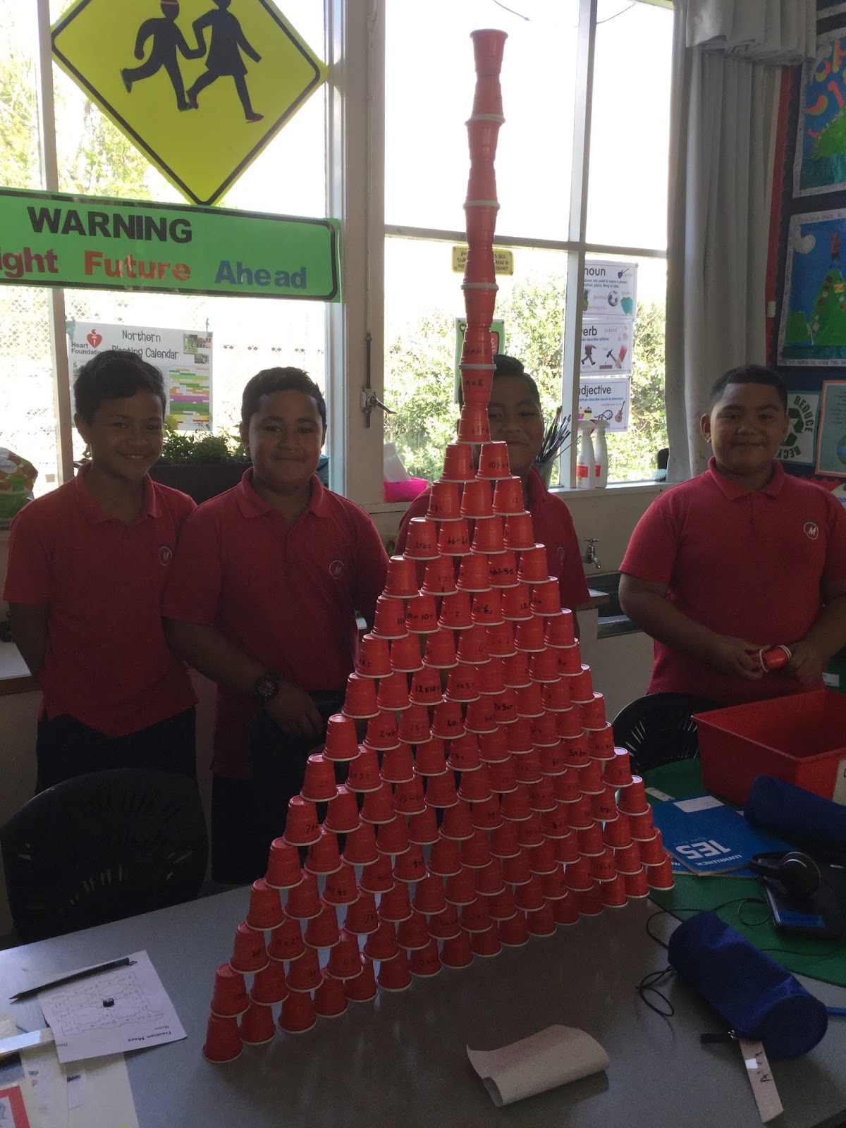 Kahu 2's Learning Journey: Could this be the tallest cup tower yet?