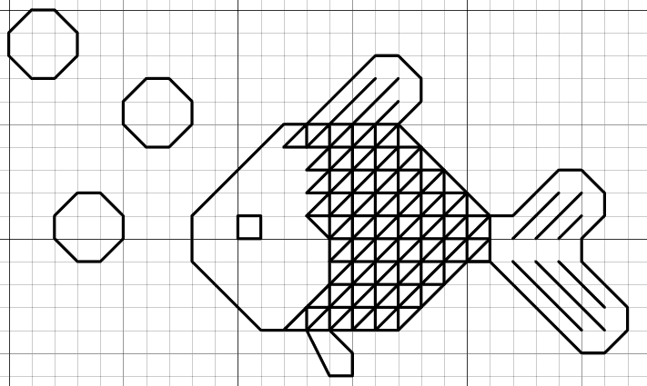 Fish Print Pattern Design