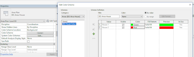 BIM & ICT Services: BIM & ICT Revit Areas and Colour Schemes