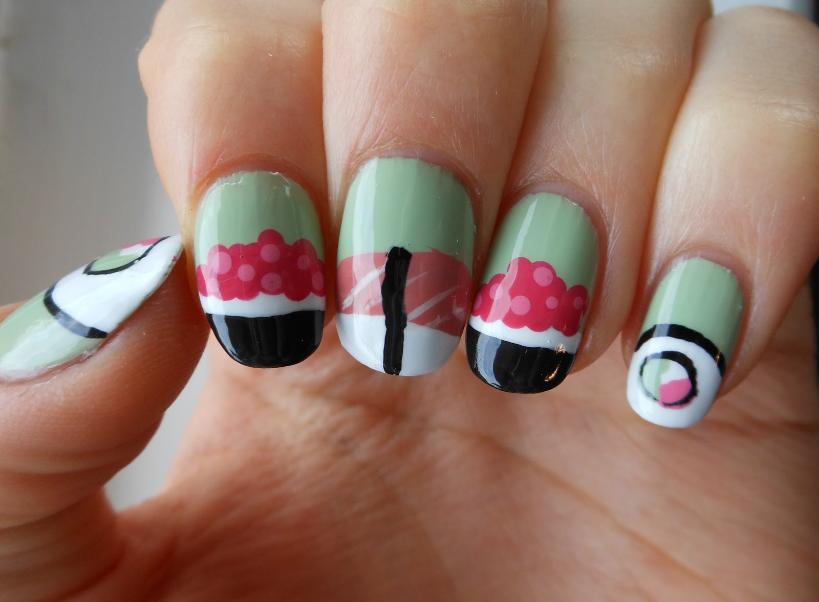Holy Grail Nails: How-To: Sushi Nail Art