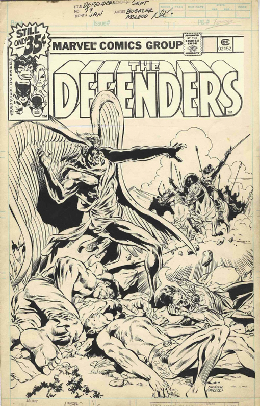 Marvel Comics of the 1980s: 1980 - Anatomy of a cover - Defenders #79