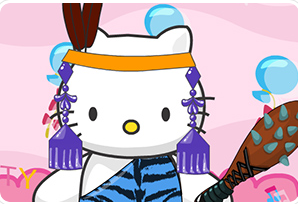 My Flash Game List: Tribal Hello Kitty (部落首领凯蒂猫)