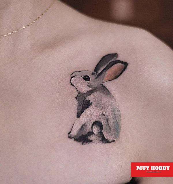 60 increibles diseños de tatuajes de Conejos