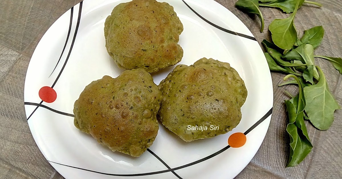Palak Poori/ Spinach Poori