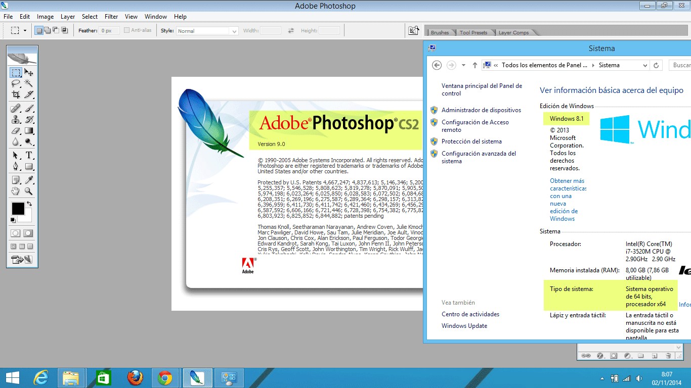 Cómo instalar Adobe Photoshop CS2 en Windows 64bits