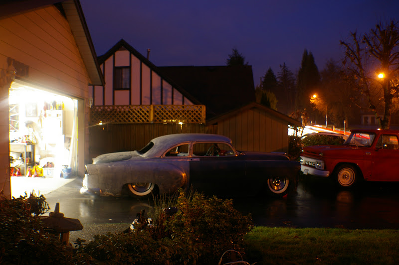 Schaefer 64: '55 Chevy Tail-lights and Extended quarters on Trevor's '53