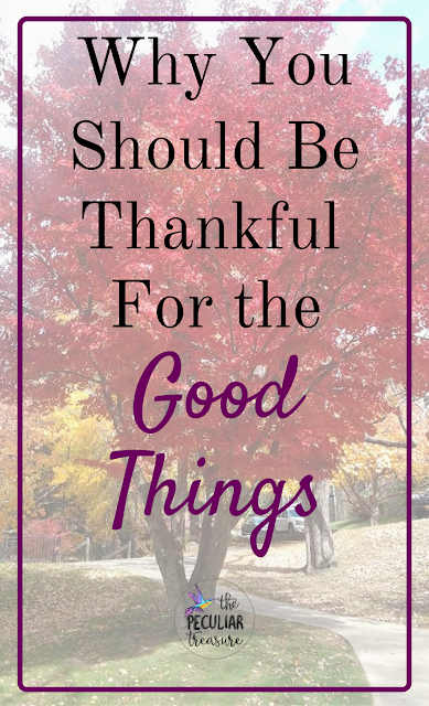 The Peculiar Treasure: Why We Should Be Thankful for the Good Things
