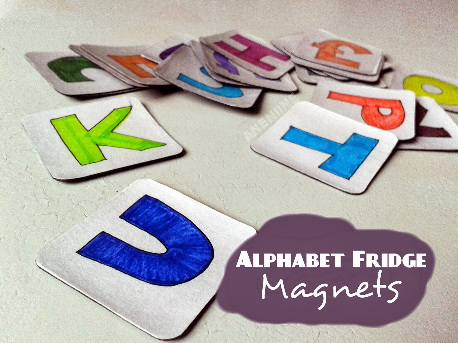 aneniine: Alphabet Fridge Magnets